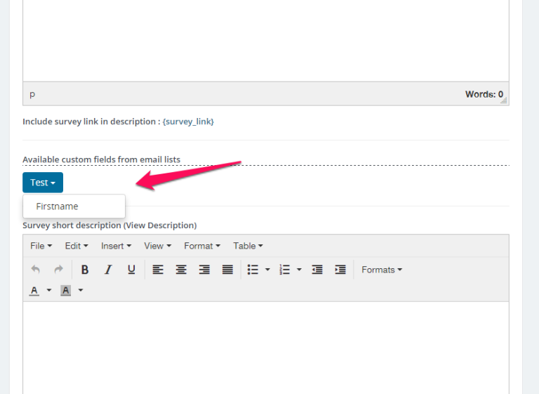 Including mail list custom fields | Powerful Open Source CRM