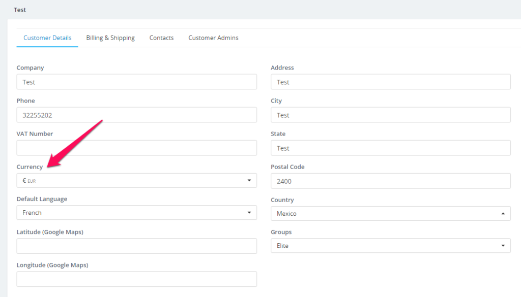 customer-currency | Powerful Open Source CRM