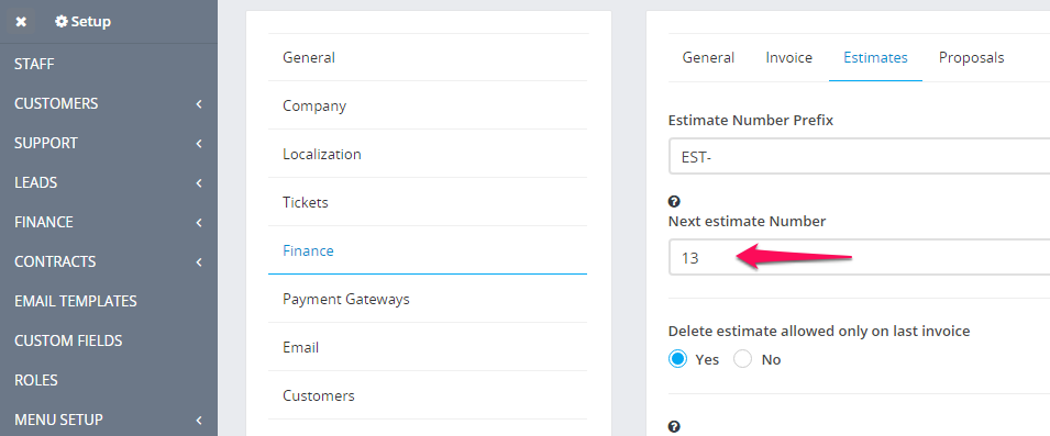 Create Estimate Powerful Open Source Crm